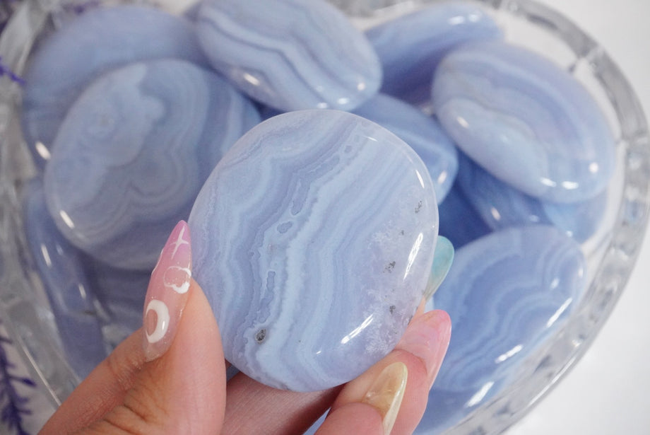 Blue lace agate angel store